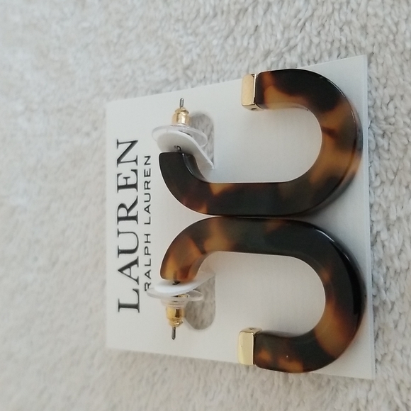Ralph Lauren | Jewelry | New Ralph Lauren Tortoise Choop Earrings ...